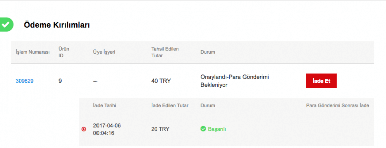 iyzico iade ve iptal işlemleri - php örnek - ftpyz